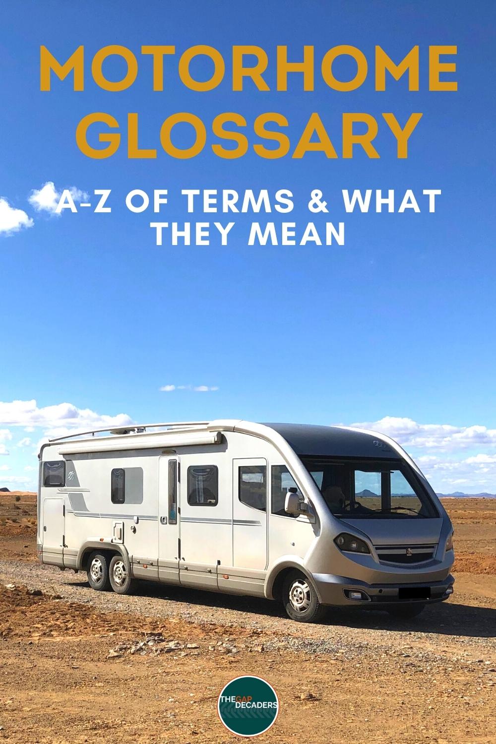 Motorhome Glossary: A-Z of Terms & What They Mean | The Gap Decaders